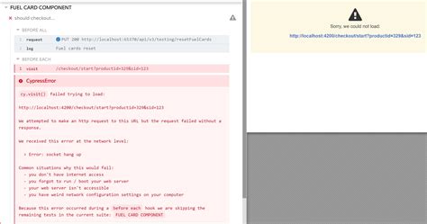 cypress executing cy request before cy visit seems to cause cy visit