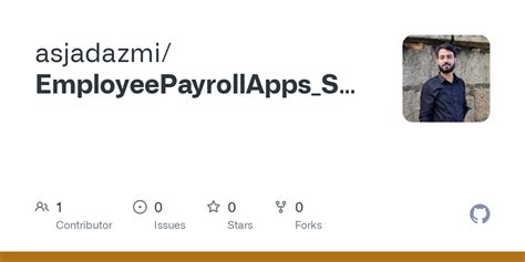 GitHub Asjadazmi EmployeePayrollApps SpringBoot