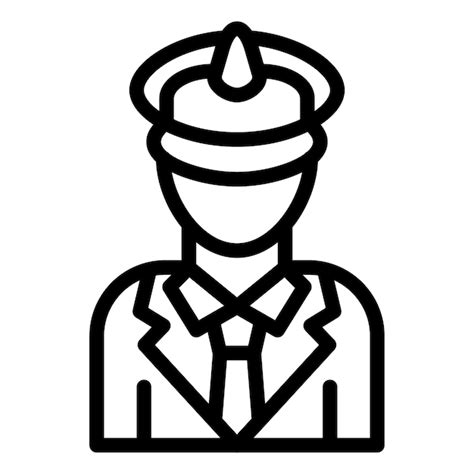 Diseño Vectorial Estilo De Icono Del Capitán Vector Premium