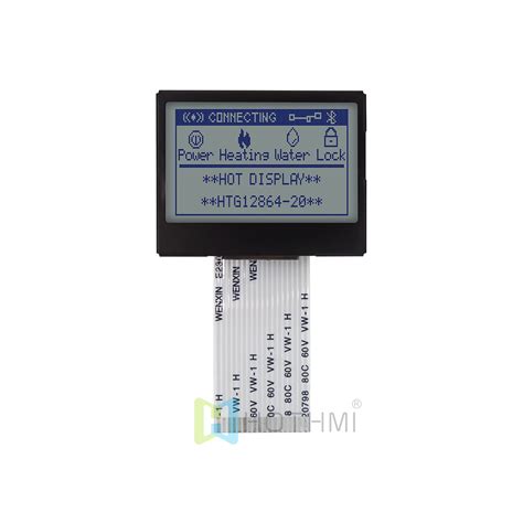 128X64 Graphic LCD Module FSTN Display With White Side Backlight
