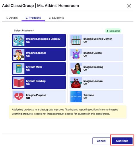 Adding New Classesgroups Imagine Learning Help Center