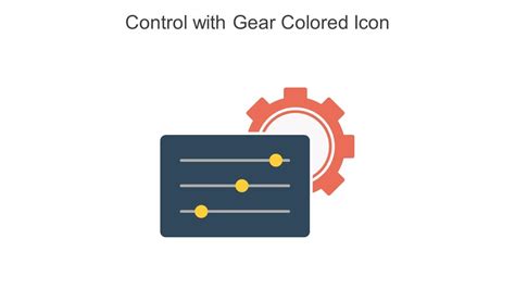 Control With Gear Colored Icon In Powerpoint Pptx Png And Editable Eps Format Presentation