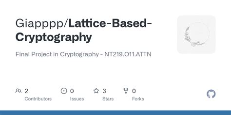 Github Giapppplattice Based Cryptography Final Project In