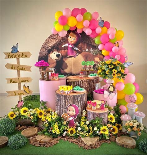 Festa Masha e o Urso Ideias de Decoração Dicas e Vídeos de Passo a