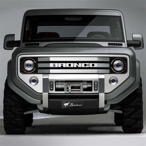 Ford Bronco 3d Logo On Black 12x4 Half Size Etsy