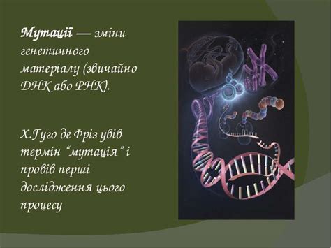 Мутації презентація з біології