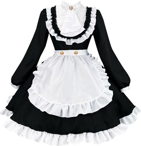 Hoothy Herren French Maid Waitress Fancy Dress Costume Sexy Maid Outfit