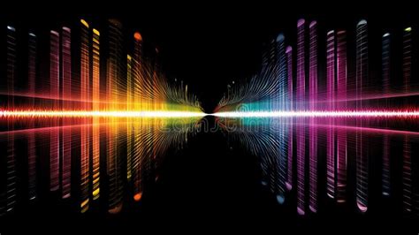 Abstract Colorful Soundwave Visualization Design Stock Illustration Illustration Of