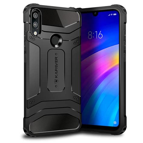 Kapaver Rugged Armor Tpu Back Cover Case For Xiaomi Redmi Mi Redmi Y Black Amazon