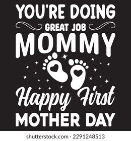 Youre Doing Great Job Mommy Happy Stock Vector Royalty Free