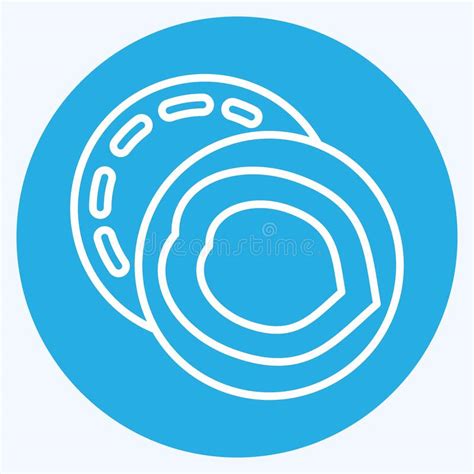 Icon Black Walnut Suitable For Nuts Symbol Blue Eyes Style Simple Design Editable Design