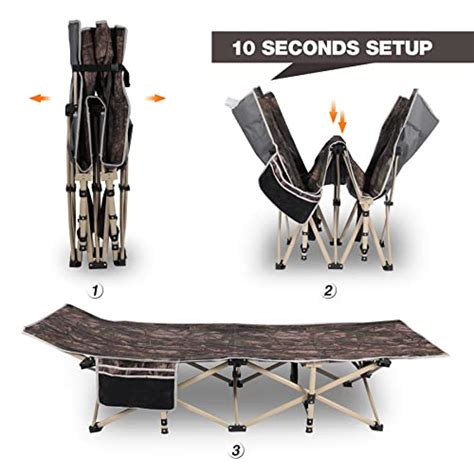 Redcamp Folding Hunting Cots For Adults 500lbs Xl Sleeping Cots For