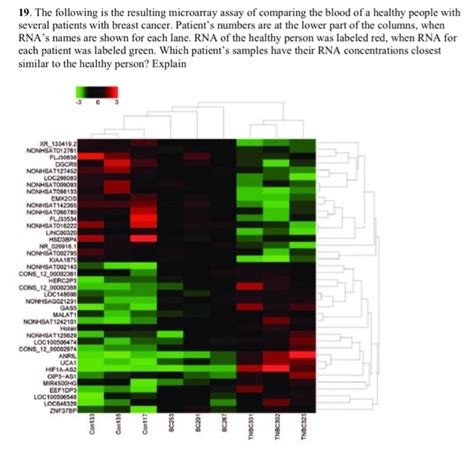 19 The Following Is The Resulting Microarray Assay