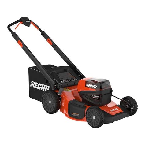 Echo 21 In 56 Volt Cordless Battery Walk Behind Push Lawn Mower With Two 5 0 Ah Batteries Rapid