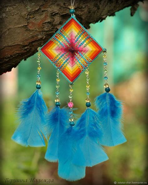 Мандала - ловец снов `Воздушный змей` | Dream catcher craft, Crafts ...