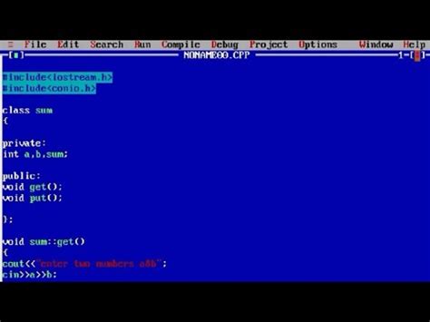 C Program To Add Two Numbers Using Class Object Sum Of Two Numbers Using Class Object In