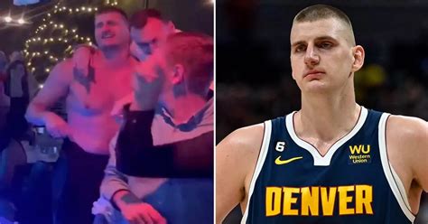 Nba Mvp Nikola Jokic Parties Topless With Serbia Team Despite Snubbing