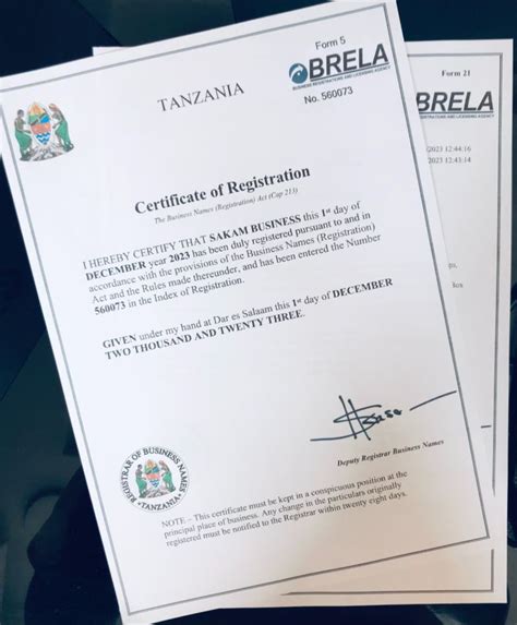 Brela Tanzania Morogoro Usajiliwajinalabiashara Mloweconsultants Mlowe Consultants