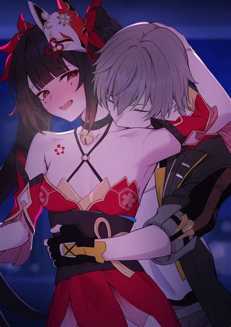 Trailblazer Sparkle And Caelus Honkai And More Drawn By Shiratategosha Danbooru