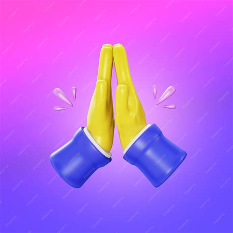 Premium Photo Hand 3d Emoji Gesture Hands Fingers Pointing Emoji 3d