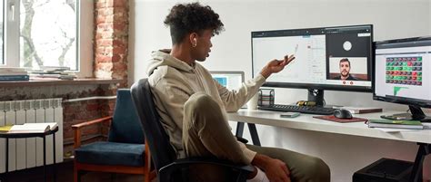 African American Trader Analyzing Data Index Chart Stock Market On Web