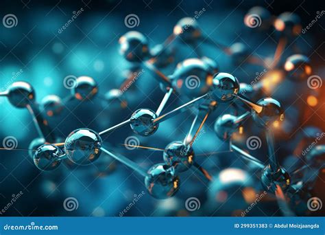 Science Molecular Structure Background With Atom Molecule Medical Concept Stock Illustration