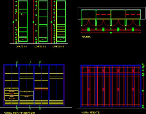 Placard Details Locker Dwg Detail For Autocad • Designs Cad