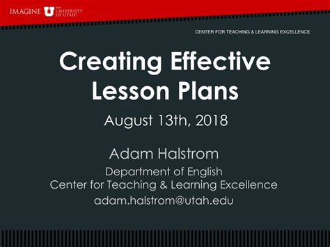 Ppt Mastering Effective Lesson Planning Powerpoint Presentation Free