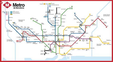 Barcelona Metro Map Full Size