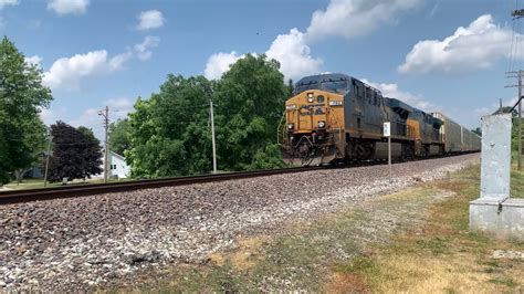 CSX M216 On A Nice Summer Day With 2 Rear End DPUs YouTube