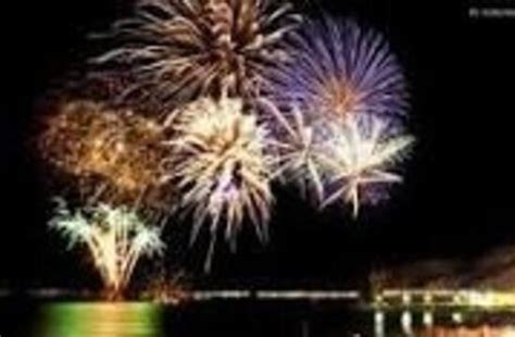 Feuerwerk Festival Seen Und Berge
