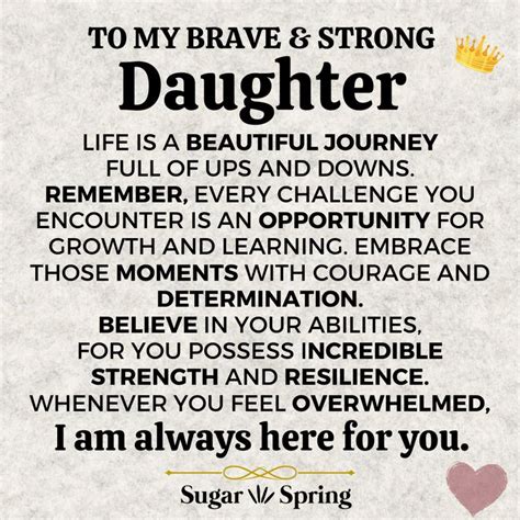 A Poem Written In Black And White With The Words To My Brave And Strong