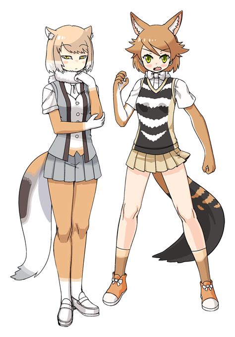 Tibetan Fox And Black Backed Jackal Kemono Friends Drawn By Moriko