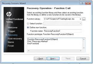 Uftqtp Recovery Scenario Manager Test Automation Concepts