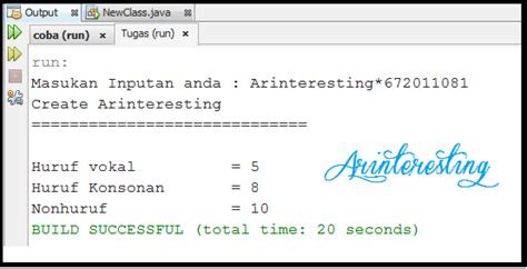 Menghitung Huruf Vokal Konsonan Dan Non Huruf Di Java Only Arielo