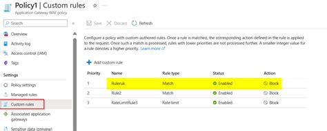 Azure Rest Api Throws Waf Policy Does Not Have Any Valid Primary Rule