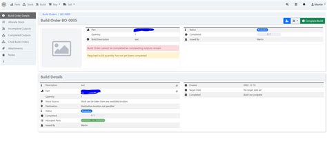Build Report Output Inventree InvenTree Discussion 4038 GitHub