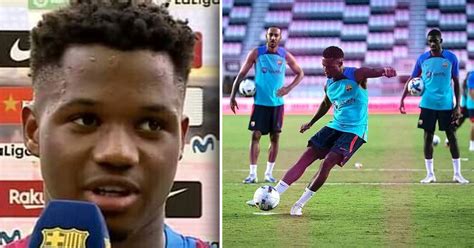 Ansu Fati A Un Lien Spécial Avec La Nouvelle Recrue Du Barca Sur Et
