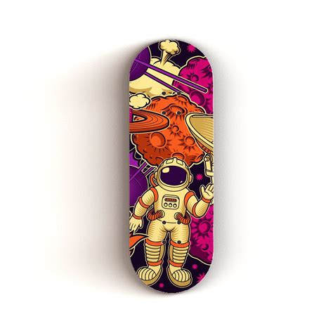 Buy Professional Fingerboard Deck With Space Graphic Xflippro