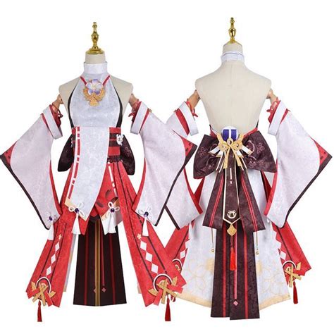 Custaplayu Genshin Impact Yae Miko Cosplay Costume YesStyle