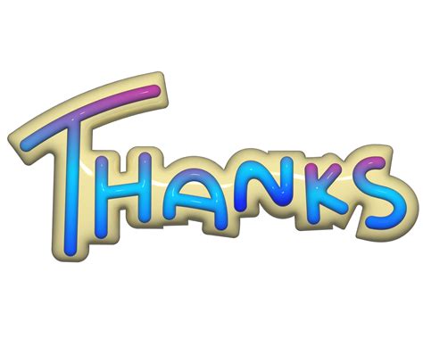 Thanks Glossy D PNG