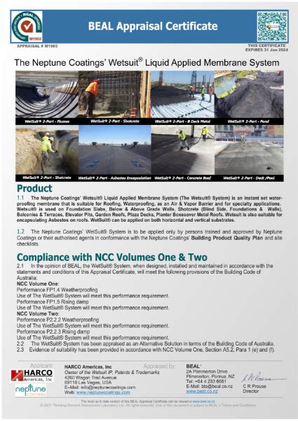 Compliance With Ncc Volume 2 Ultima Coatings Limited Nbs Source