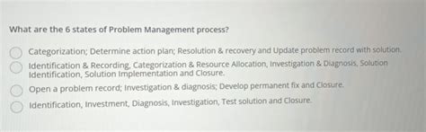 What Are The 6 States Of Problem Management Studyx