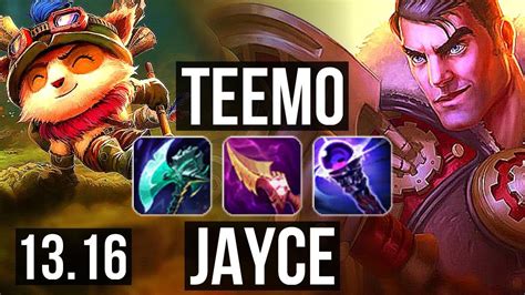 Teemo Vs Jayce Top Rank 3 Teemo 719 Dominating Kr Master 13