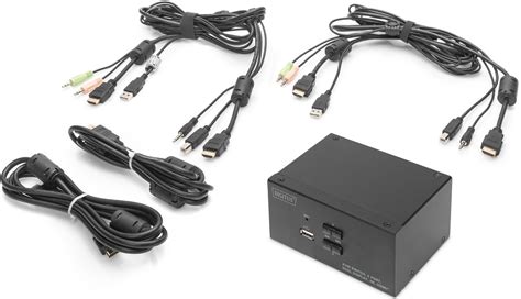 Коммутатор Digitus Desktop Hdma Kvm 2 Port Dual Display 4k купить