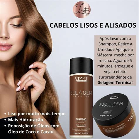 Kit Pós Selagem Termica Para Cuidados Em Casa Após Progressiva Botox