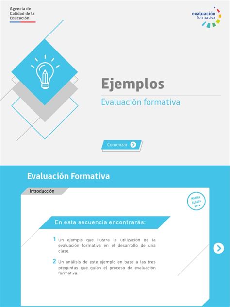 Ejemplos Evaluación Formativa Pdf Pdf Aprendizaje Maestros