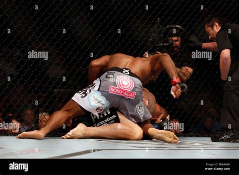 Travis Brown Receives Punches From Alistair Overeem During Their Ufc On
