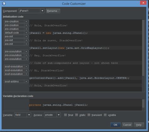 Como Edito El Metodo Initicomponents En Java Con Netbeans Stack