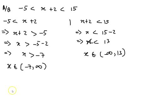 Solvedsolve And Write Interval Notation For The Solution Set Then